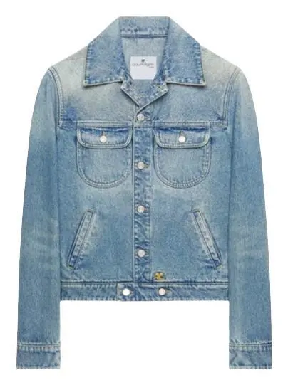 COURREGES Denim Jacket - Medium Retro Blue