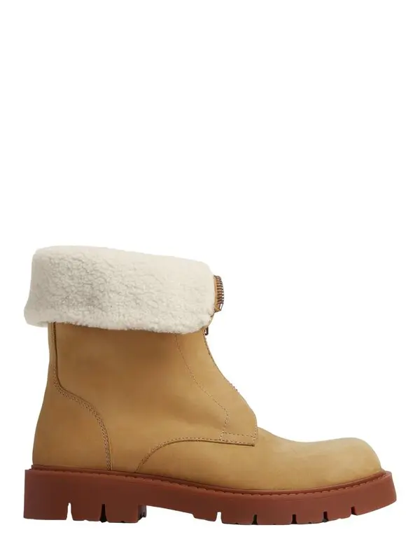 Bottega Veneta Haddock Ankle Boots - Ochre/popcorn