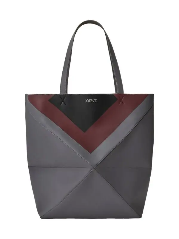 Loewe Puzzle Fold Shoulder Bag - Ardesia/deep Ruby