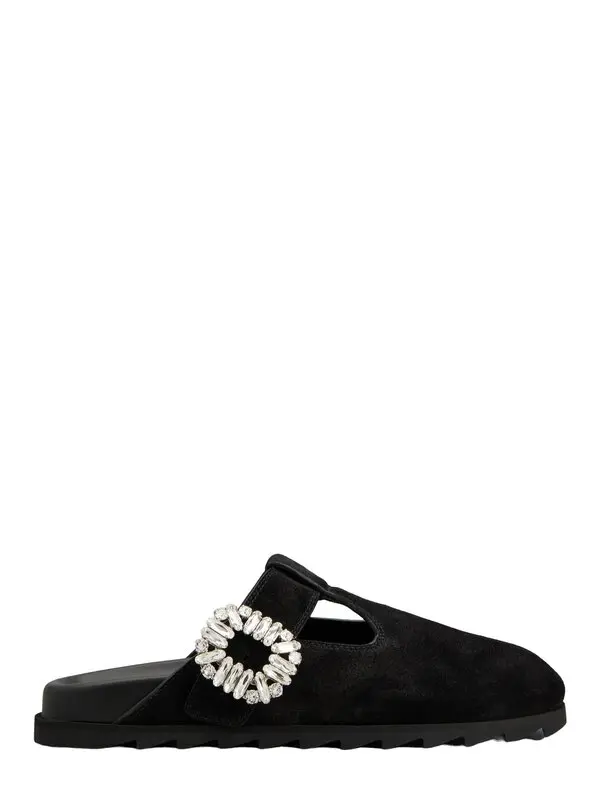 ROGER VIVIER Slidy Viv Mules - Black