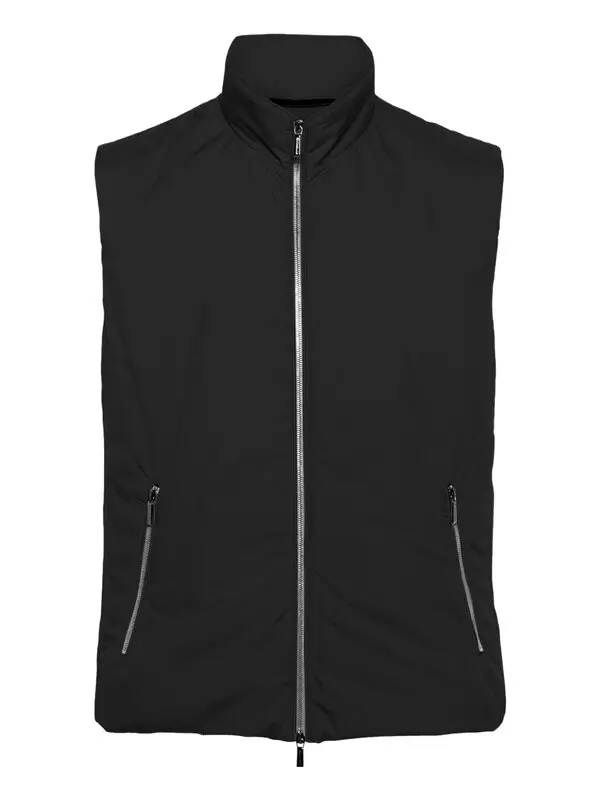 MOORER Senio-skt Plain Vest - Black