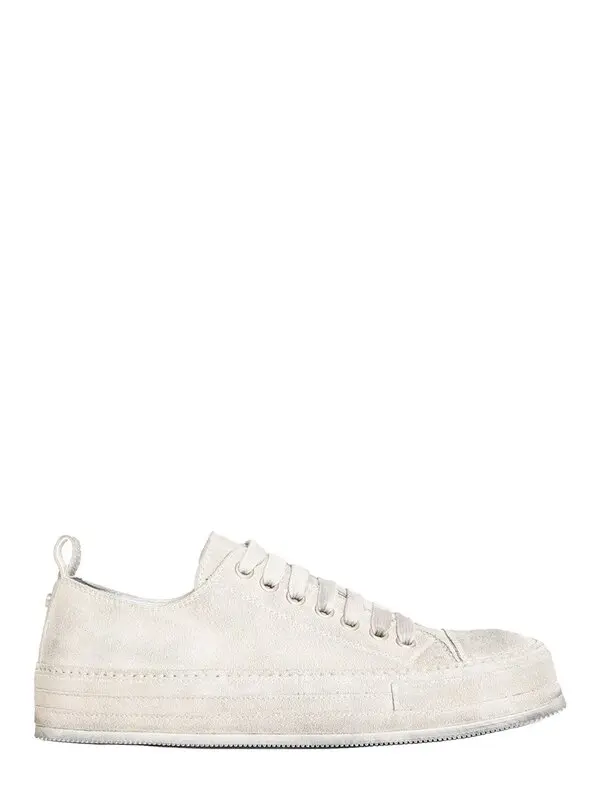 ANN DEMEULEMEESTER Low-top Leather Sneakers - White