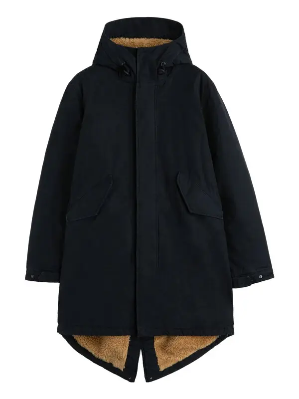 Aspesi Fuller Parka With Faux Fur Lining - Black