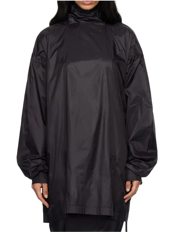 Rick Owens Oversized Turtleneck Sweatshirt - Black