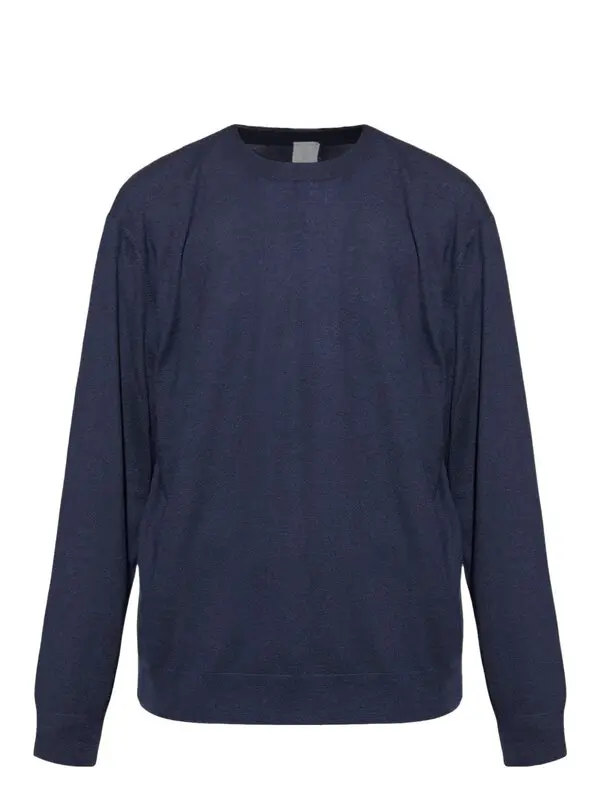 Eleventy Cashmere Crew Neck Knitwear - Navy Blue