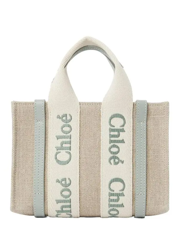 Chloé Woody Mini Shoulder Bag - Blue-green