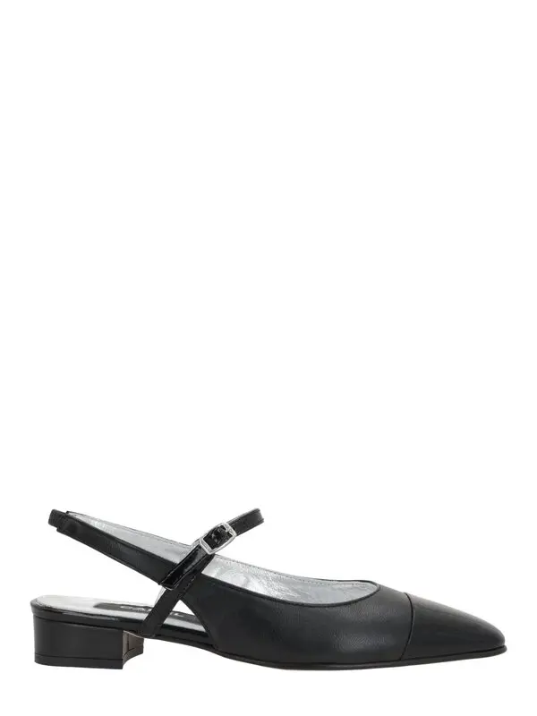 CAREL Oceano Buckled Slingback Flat - Black