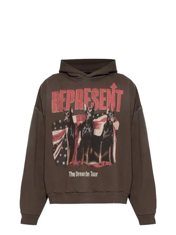 REPRESENT Graphic Hoodie - Brown