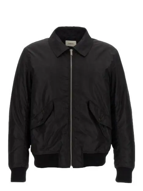 Saint Laurent Zip-up Bomber Jacket - Black