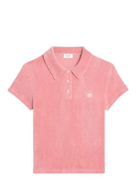 Celine Triomphe Terry Cotton Polo - No