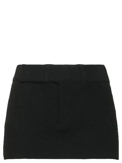 AYA MUSE Knitted Mini Dress - Black