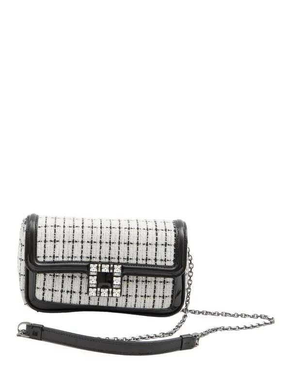 ROGER VIVIER Viv 'jeu De Fille' Embellished Shoulder Bag - Black