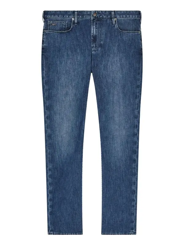 Emporio Armani Five Pockets Trousers - Blue