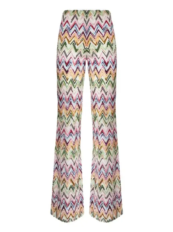 Missoni Zigzag Wide-leg Beach Pants - Multicolor