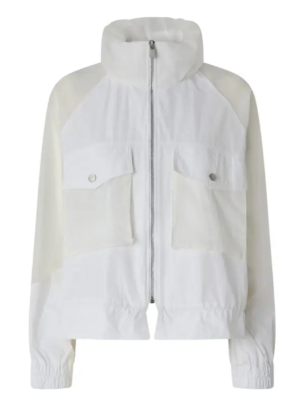 Pinko Beth Transparent Panel Jacket - White