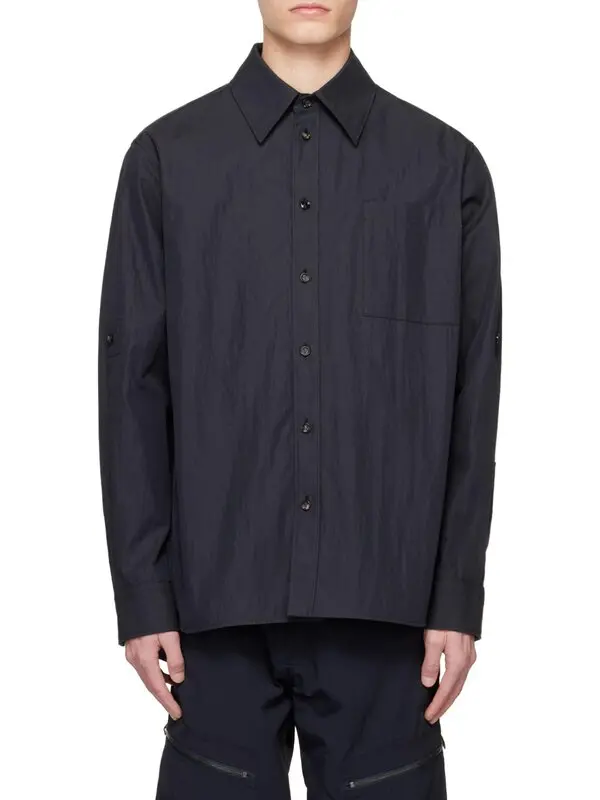 Bottega Veneta Long Sleeved Buttoned Shirt - Black
