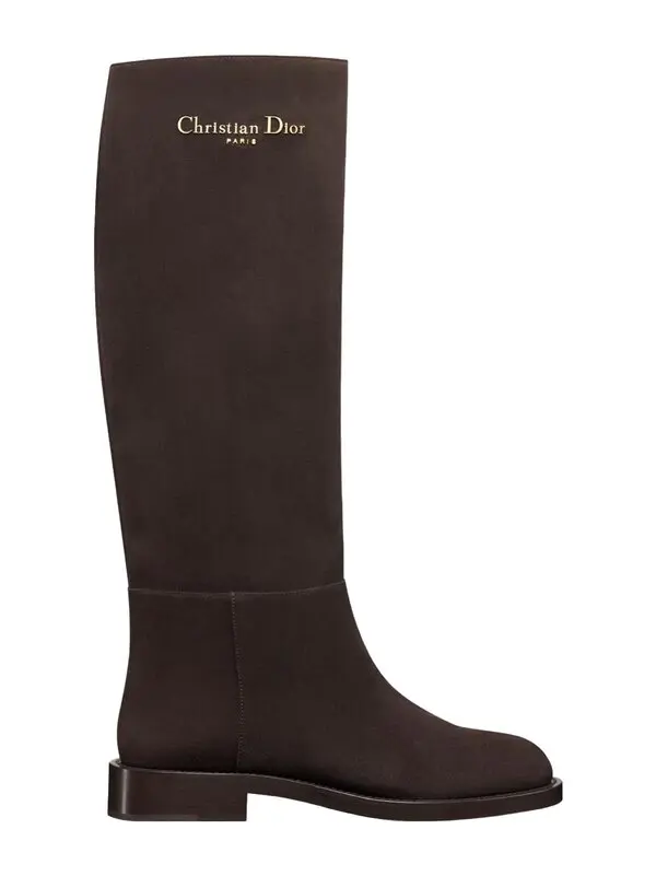 Dior D-town Tall Boots - Chocolate Brown