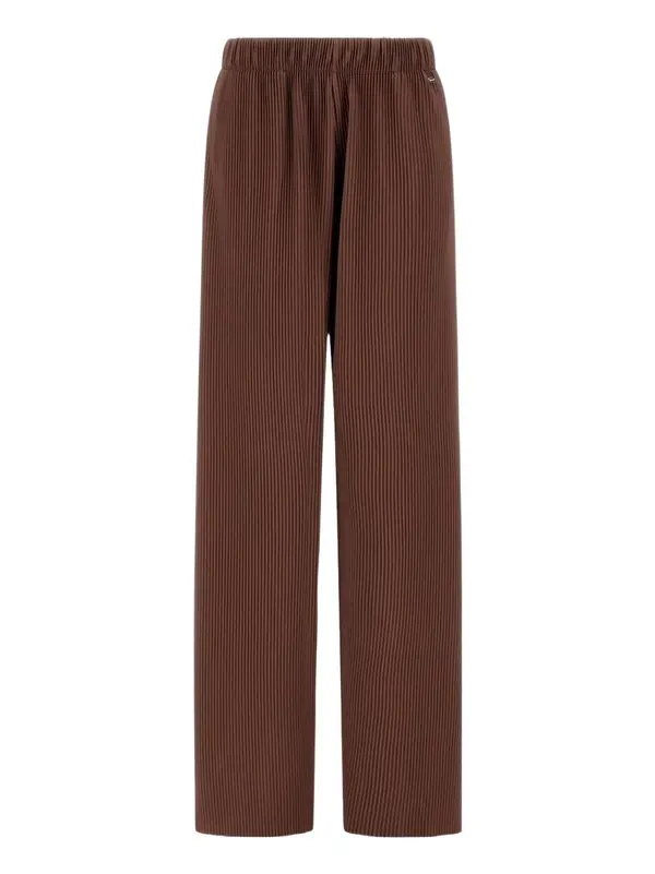 Herno Elasticated Waist Wide-leg Trousers - Red