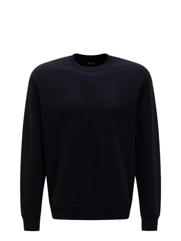 C.P. COMPANY Logo Embroidered Crewneck Sweatshirt - Black