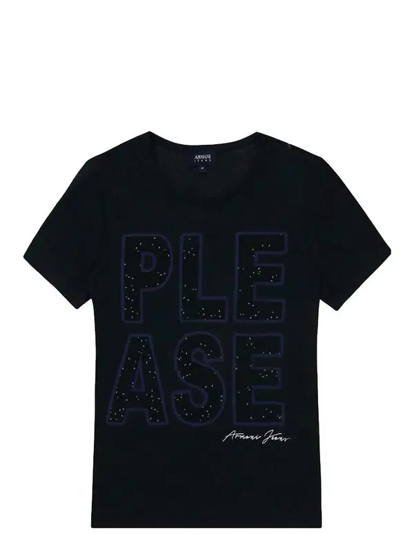 Emporio Armani Printed T-shirt - Black