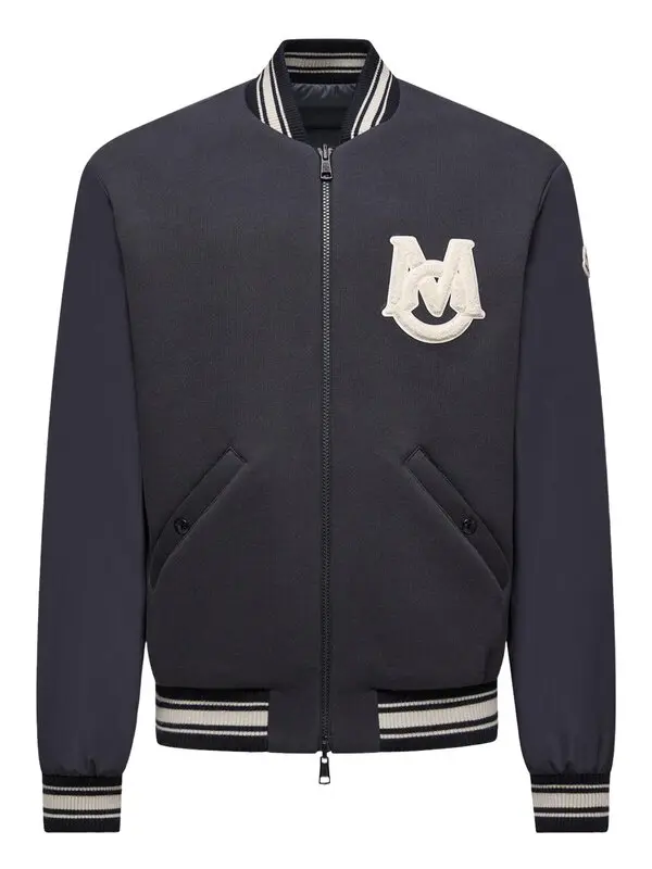 Moncler Vennes Reversible Down Bomber Jacket - Navy