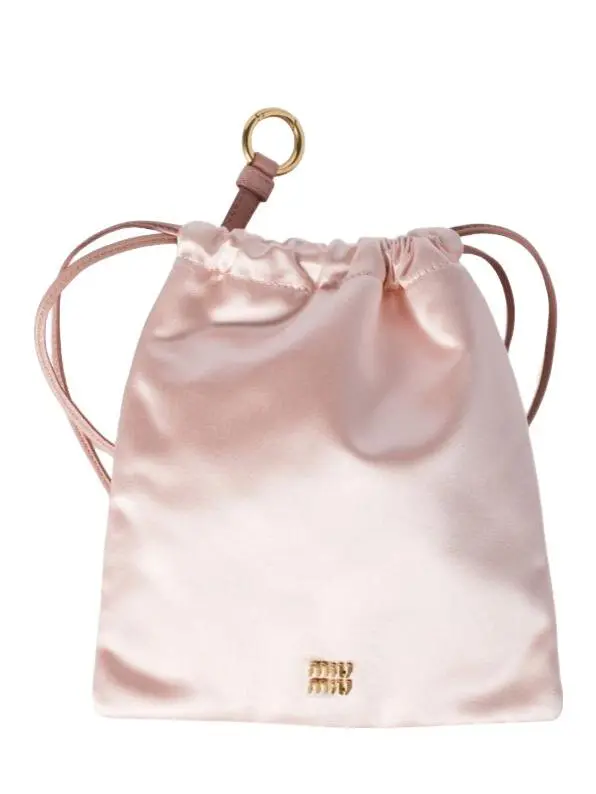 Miu Miu Drawstring Pouch Bag - Orchid Pink