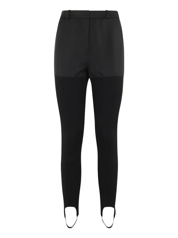 Coperni High-waist Skinny Stirrup Trousers - Black