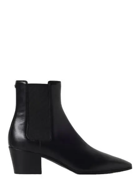 Casadei 50mm Leather Boots - Black