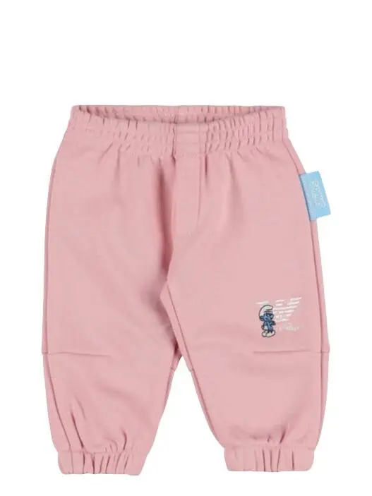 Emporio Armani Track Pants With Embroidered Detail - Pink