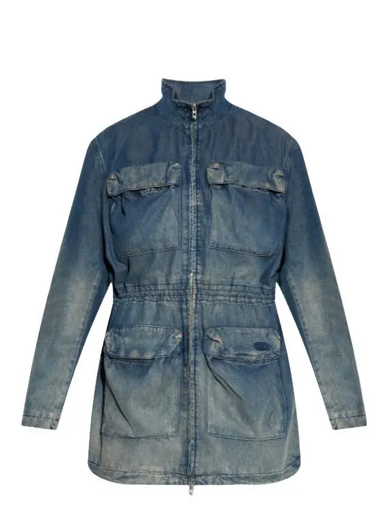 DIESEL® Flap-pocket Denim Trucker Jacket - Blue
