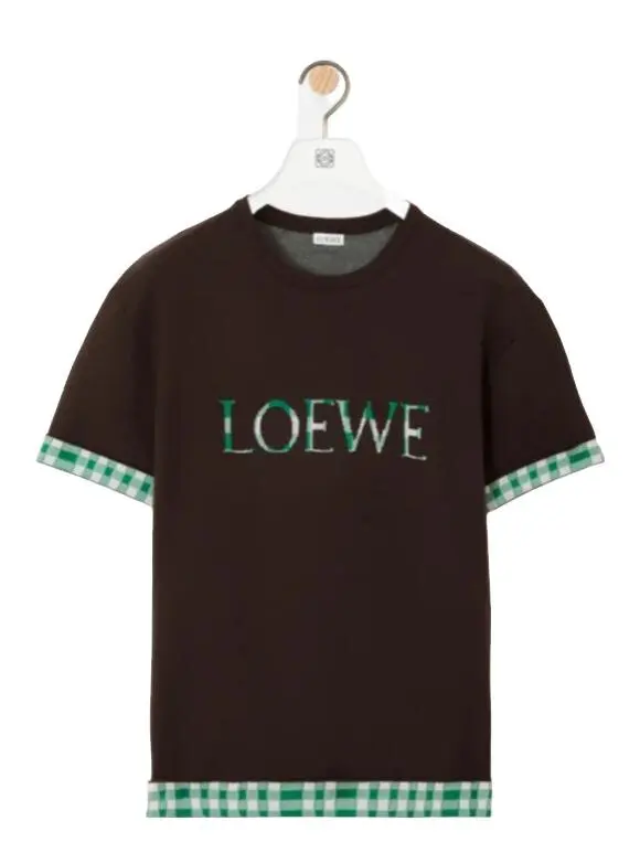 Loewe Logo-print T-shirt - Brown