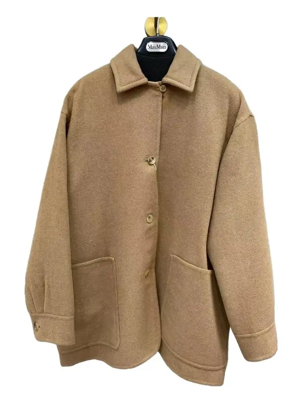 Max Mara Long-sleeved Double-sided Coat - Brown