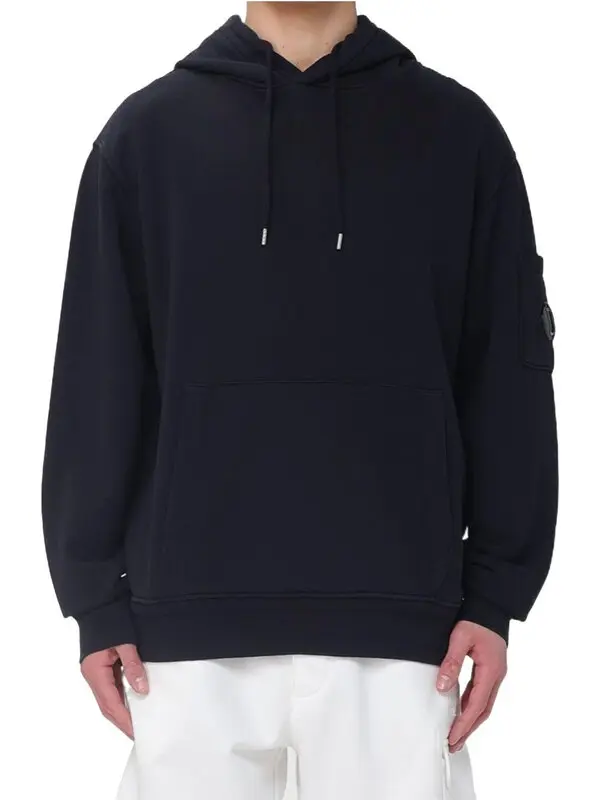 C.P. COMPANY Lens Pocket Hoodie - Black