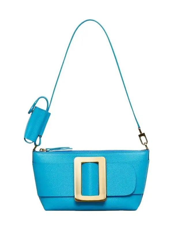 Boyy Buckle Pochette Epsom Crossbody Bag - Blue
