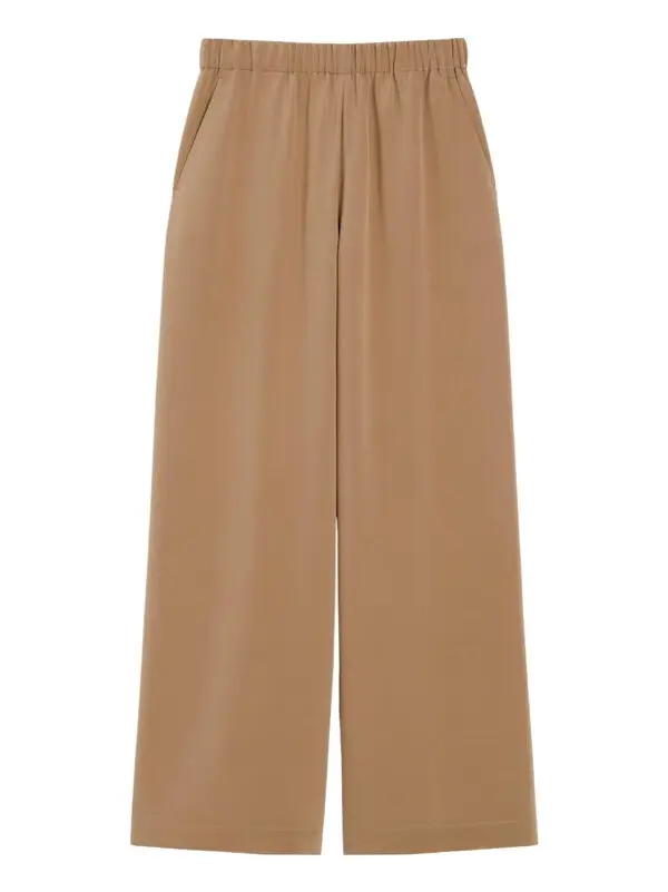 Max Mara Bonn Wide-leg Trousers - Hazelnut Brown