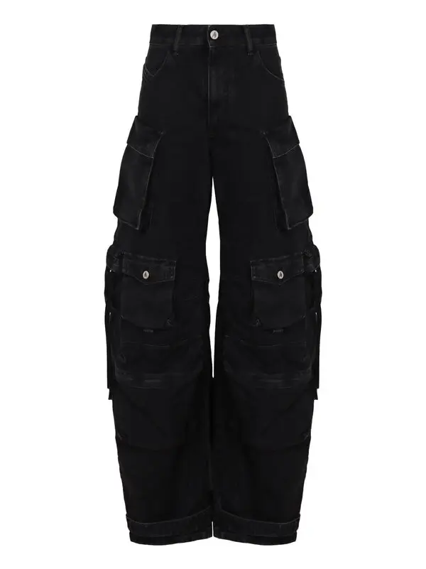 Attico Cargo Jeans - Black