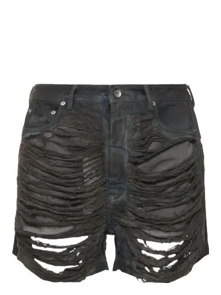 Rick Owens Geth Imitation Old Shorts - Black