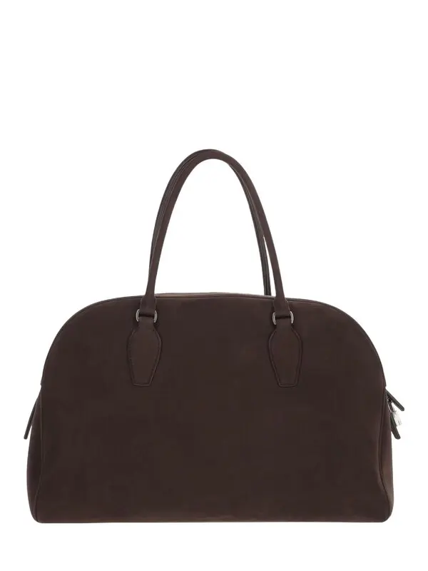 THE ROW India 15 Zipped Handbag - Dark Brown
