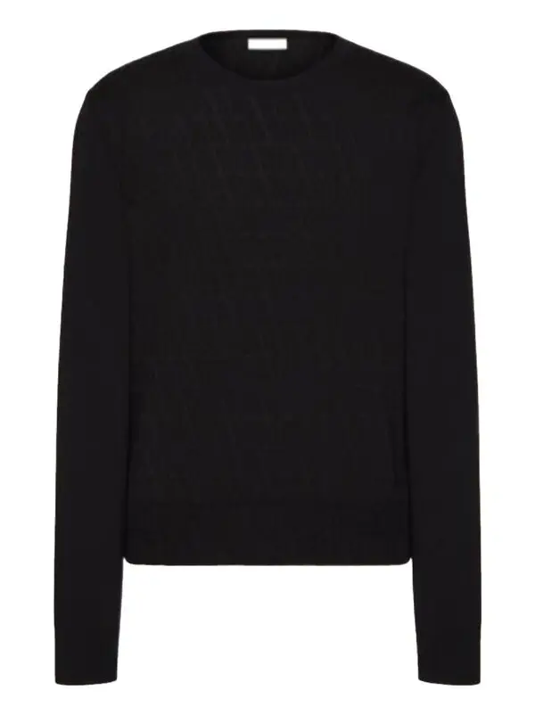 Valentino Garavani Toile Iconographe Jacquard Knit Jumper - Black