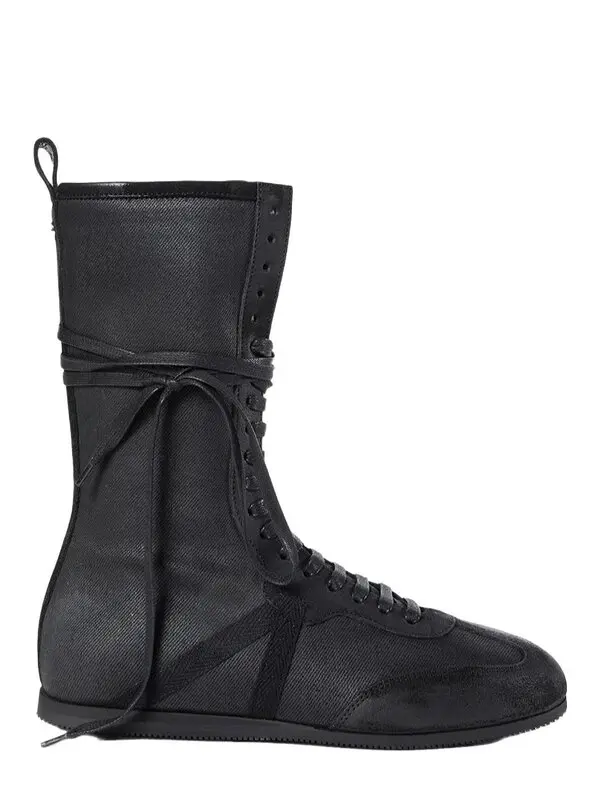ANN DEMEULEMEESTER High-top Lace-up Boots - Black