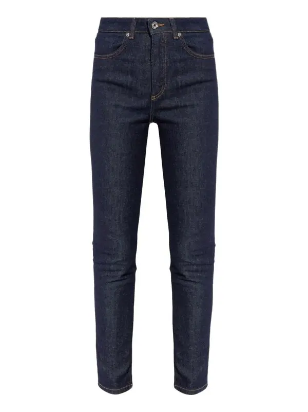 Dolce & Gabbana Logo Plaque Skinny Jeans - Black