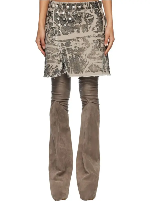 Rick Owens Sisysnap Skirt - Brown