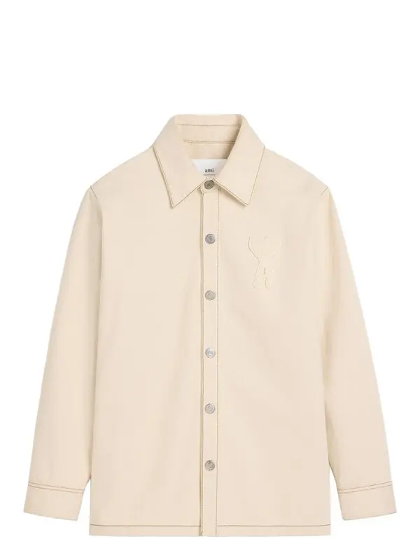 Ami De Coeur Overshirt - White Cream Color