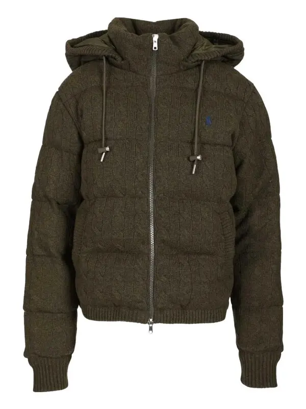 Polo Ralph Lauren Zip-up Hooded Down Jacket - Green