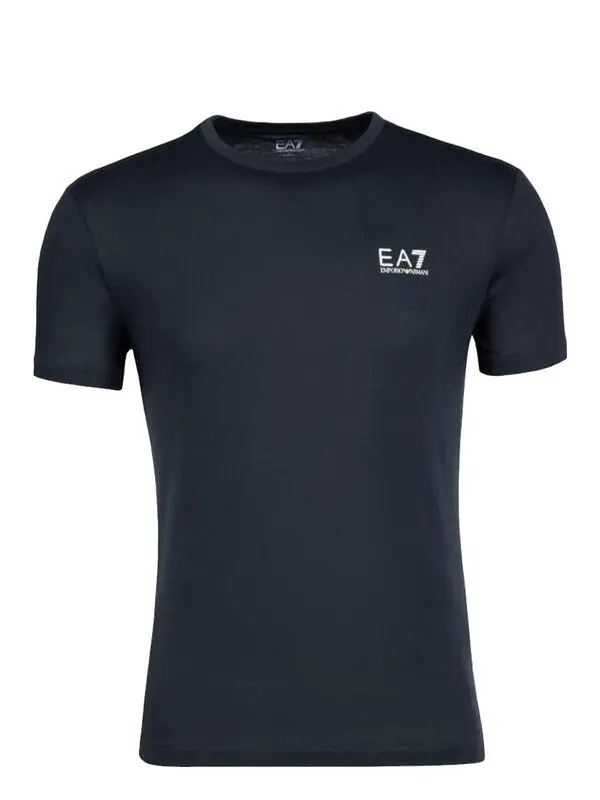 EA7 Round-necked Logo T-shirt - Black