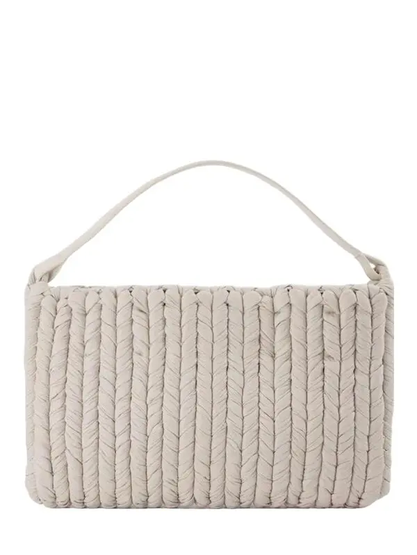 Nanushka The Square Press-stud Fastened Shoulder Bag - Nude