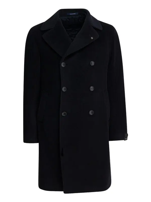Tagliatore Double-breasted Tailored Coat - Black