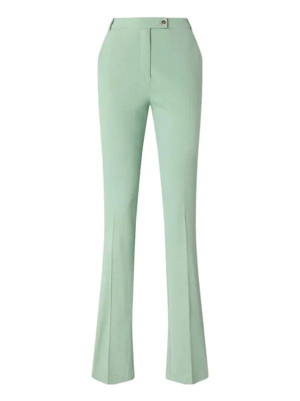 Pinko Flared Leg Tailored Trousers - Green