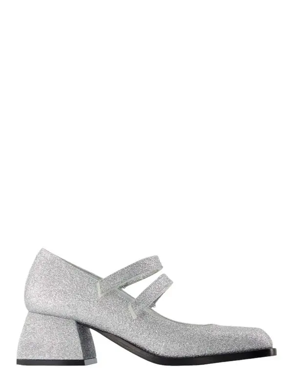 NODALETO Bulla Bacara Glitter-detailed Pumps - Gray