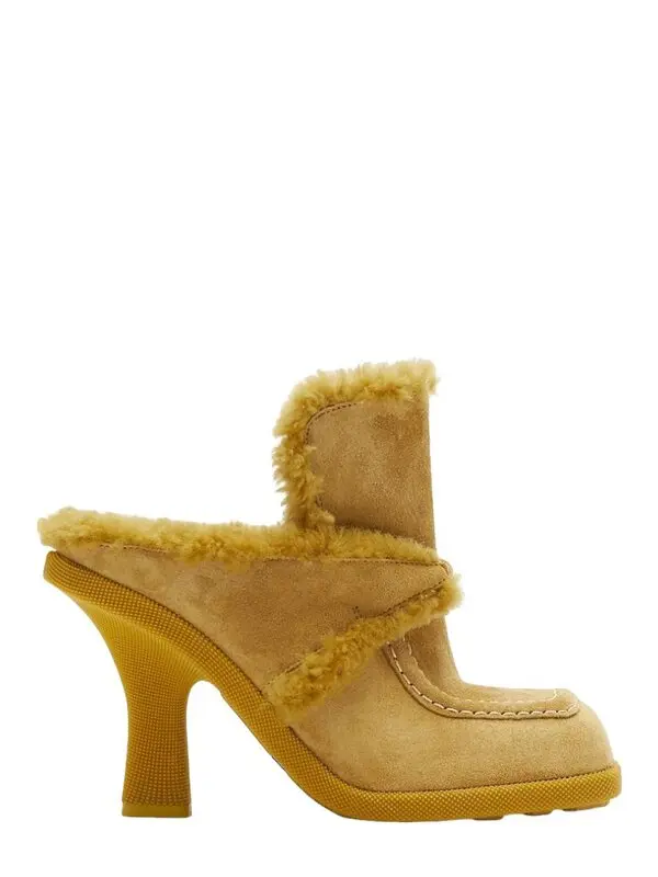 Burberry Highland Square-toe Mules - Brown